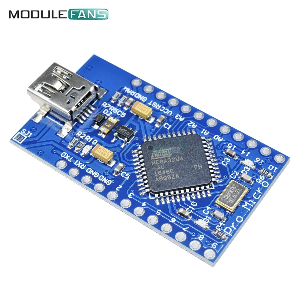 Mini USB ATmega32U4 Pro Micro 5V 16MHz Board Module For Arduino ...