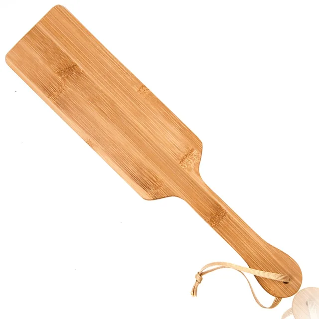 Thick wood natural bamboo adult game SM spanking paddle clap slap flap ...