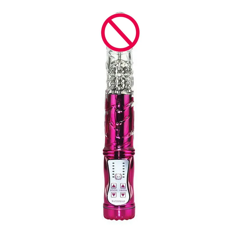 G Spot 12 Speeds Powerful Rabbit Vibrators Rod 360 Degree Thrusting