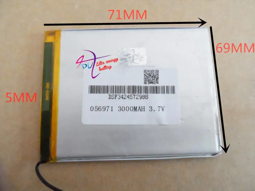 tablet battery 3.7V polymer lithium battery 056971 506971 Tablet PC DIY ...