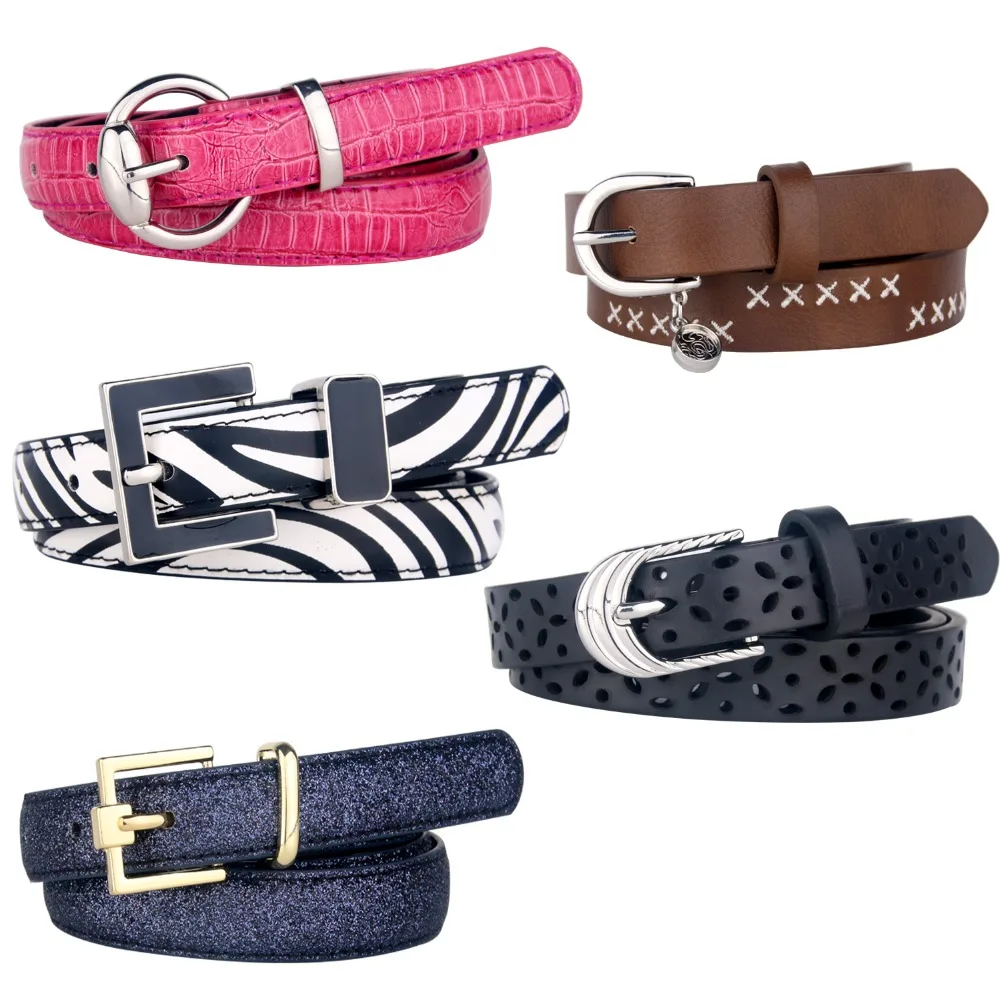 New Fashion Belt for Women Use Candy Color Narrow Thin Skinny Waist ...