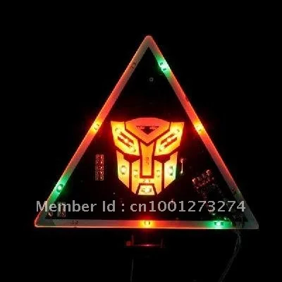 Triangle Transformer Pattern LED Colorful Car Warning Light New|led ...