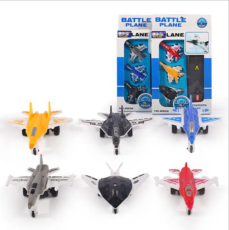 3 stks Kinderen Plastic Speelgoed Set Stretch Glide Vliegtuigen ...