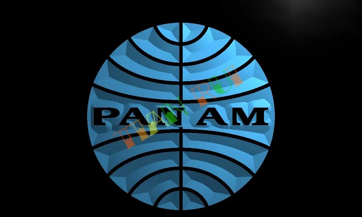 Lg140- Pan Am Led Neon Light Sign Hang Sign Home Decor Shop Crafts ...