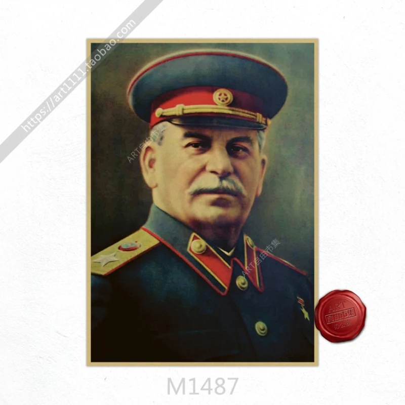 Stalin-nostalgia-vintage-kraft-paper-Second-World-War-Soviet-leader ...