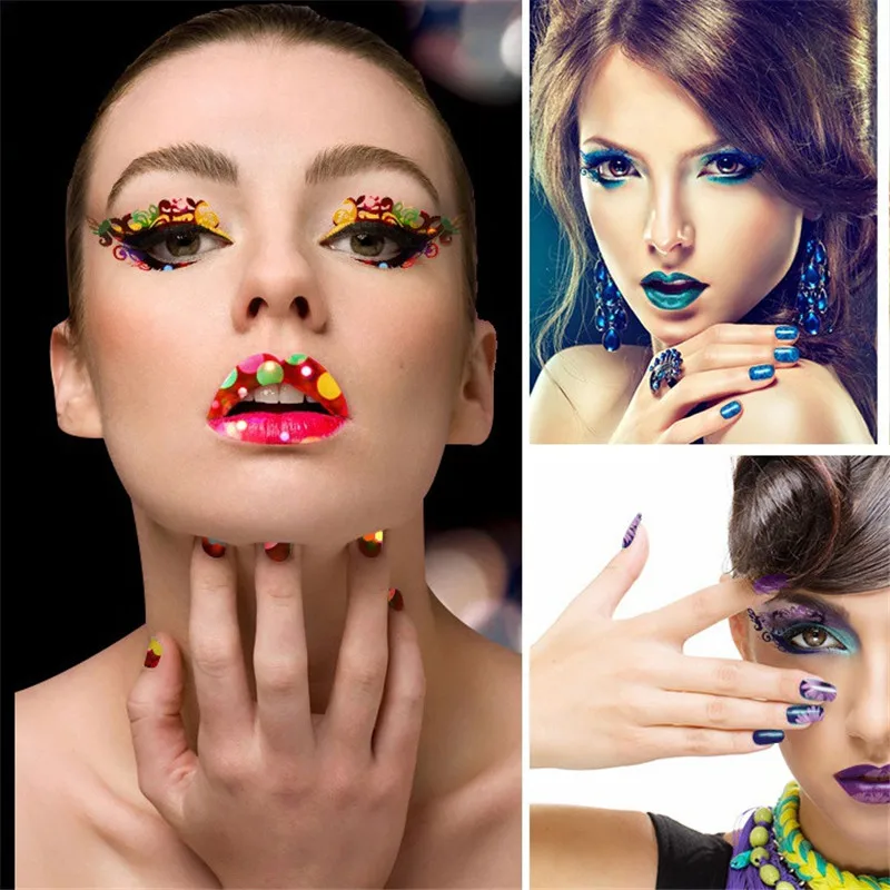 50pc Lips Sticker Makeup Eyeshadow Tattoo Lip Stickers Waterproof