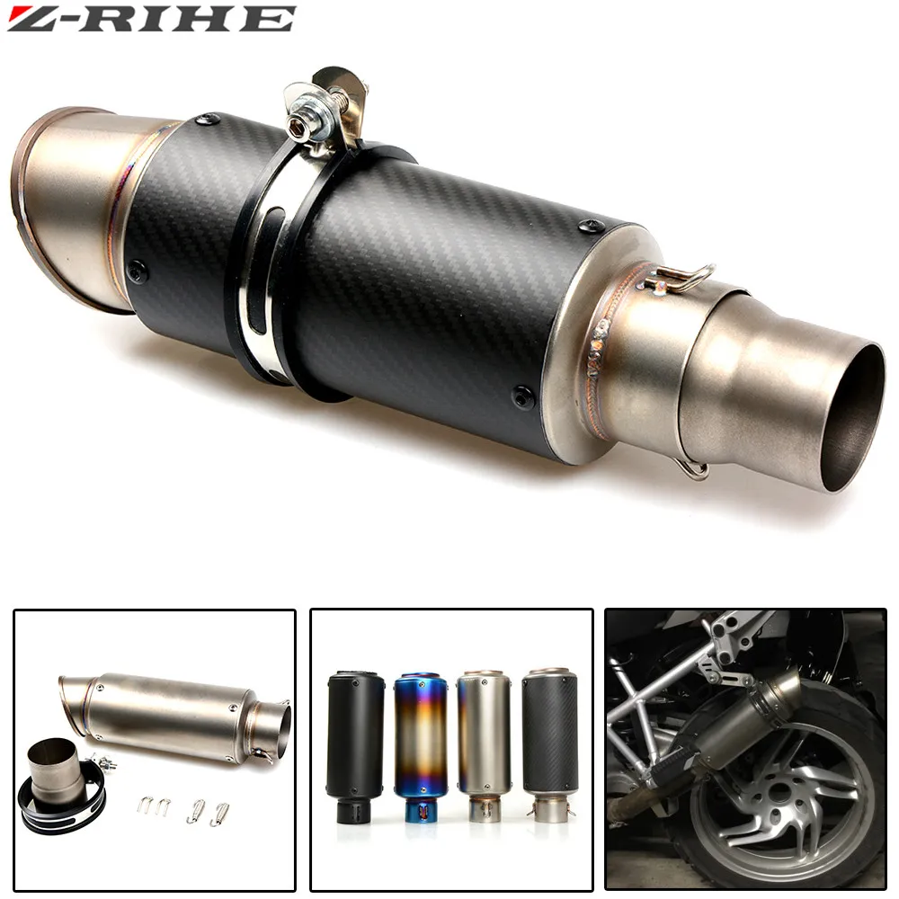Universal 51mm 61mm Universal Motorcycle Exhaust Muffler Modified ...