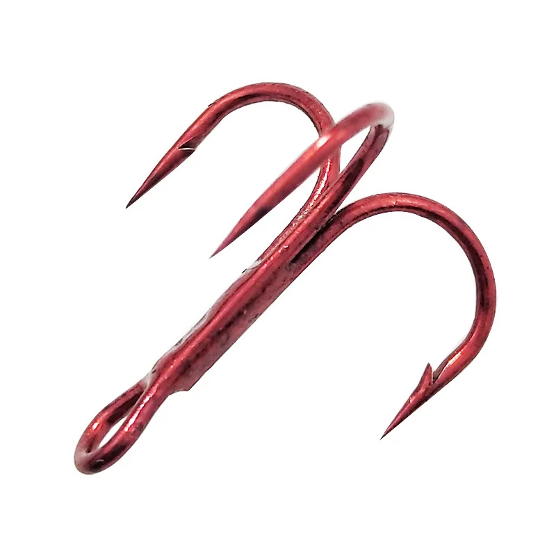 10pcs/lot Super Sharp Saltwater Red Fishing Hooks High Carbon Steel 3X ...