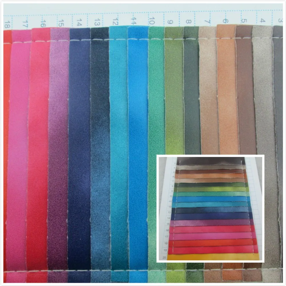 Granular Texture Gradient Leather Pvc Synthetic Leather Textile Fabric ...