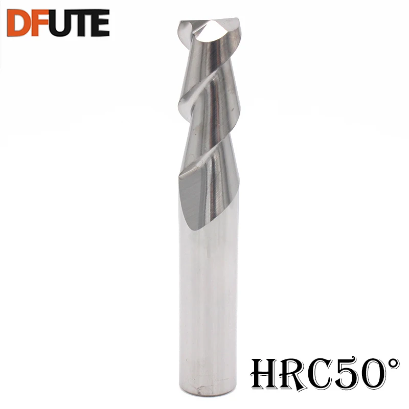 5pcs/set 1mm to 3mm Diameter HRC50 2Flutes Aluminium End Mill Cutter ...