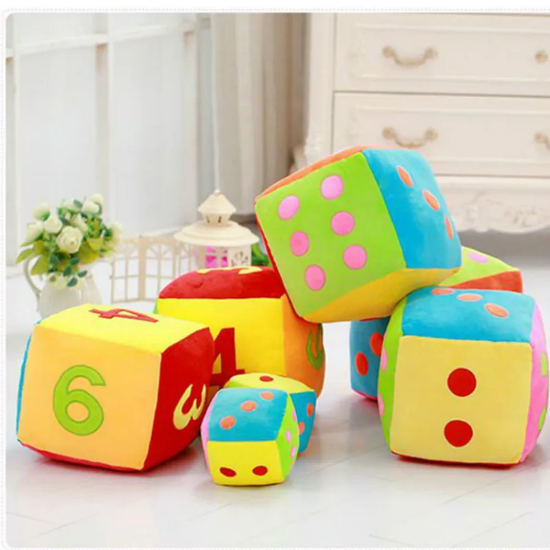 Creative Soft Cube Sieve Plush Toy Children's Digital Game Pillow Kids ...
