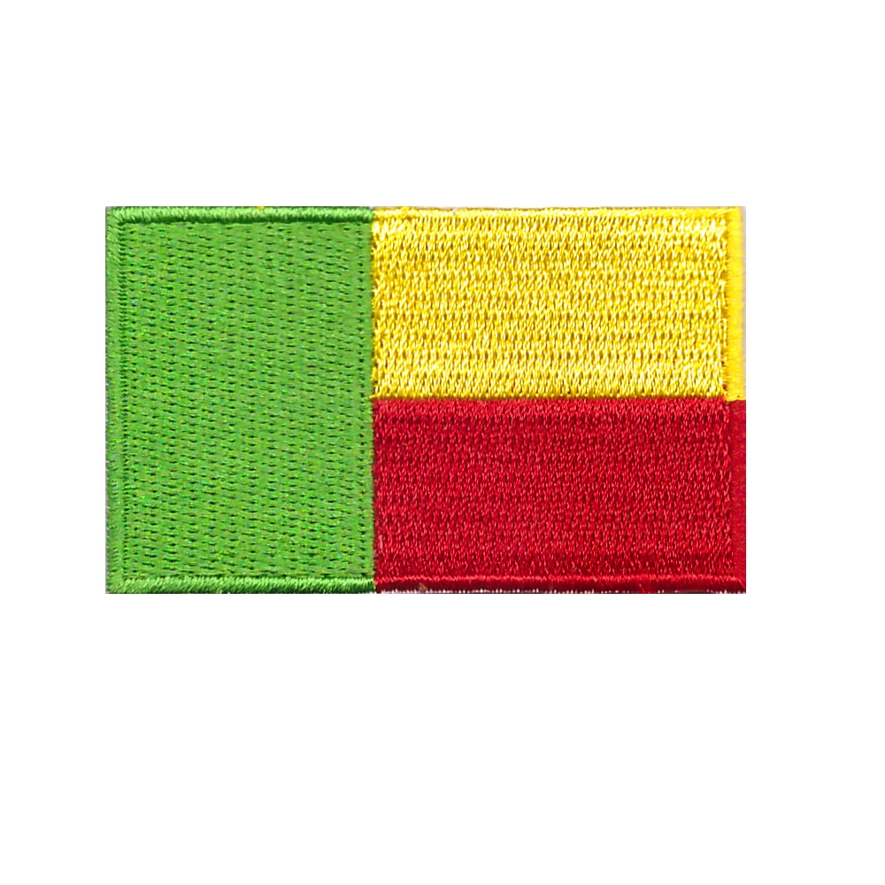 Benin-national-flag-Embroidered-Clothing-Patch-Iron-On-Cute-Patch-Fabric-Sewing-On-Applique-for ...