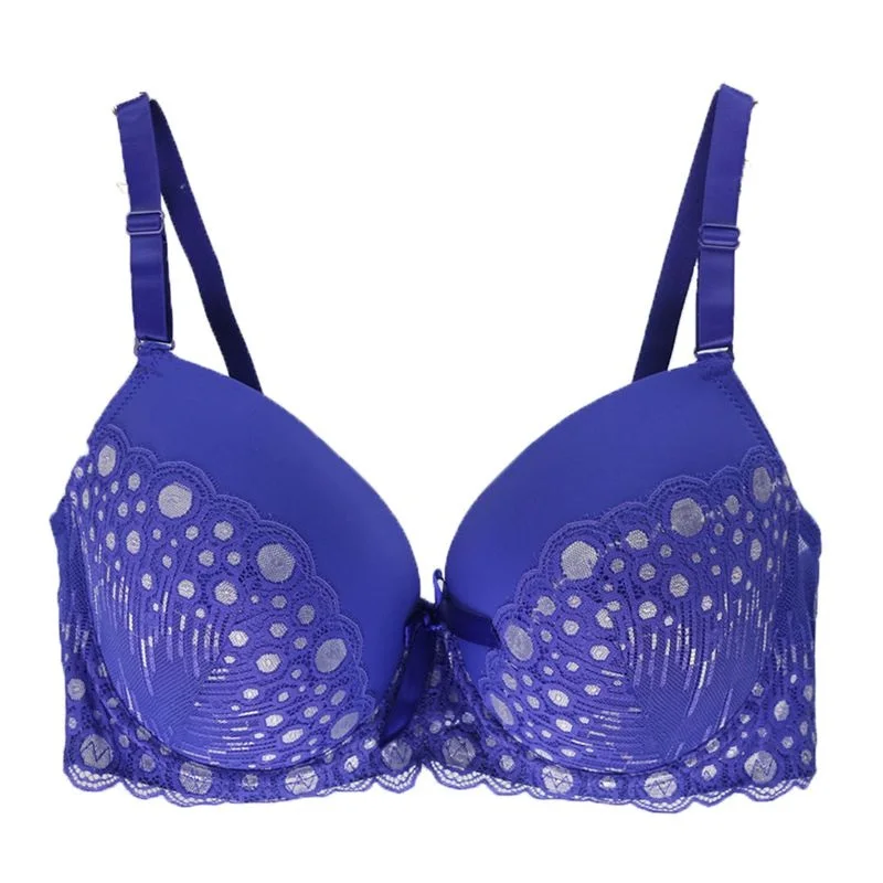 2016-New-Plus-Size-Bras-For-Women-Punk-Bright-Dot-Lace-Underwear-Women ...