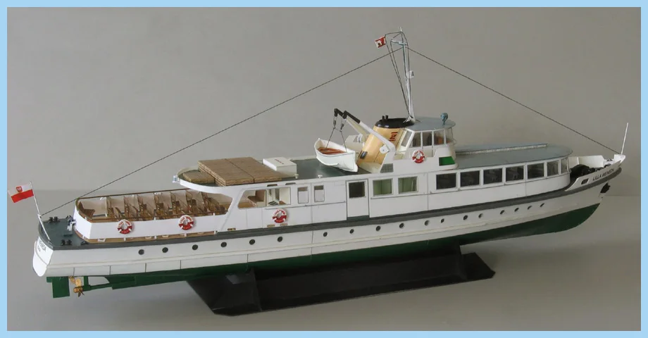 DIY Paper Model 1:100 Polish Coast Ferry Ship Lilla Weneda Assemble ...