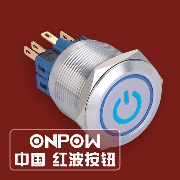 Onpow 25mm Stainless Steel Momentary 1no1nc Power Push Button Switch ...