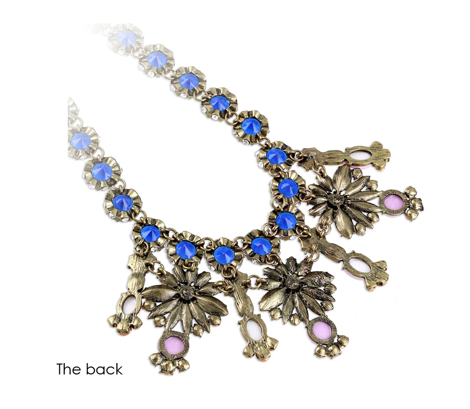 KAYMEN цинкового сплава инкрустированные смолы камень и стразы цветок ...