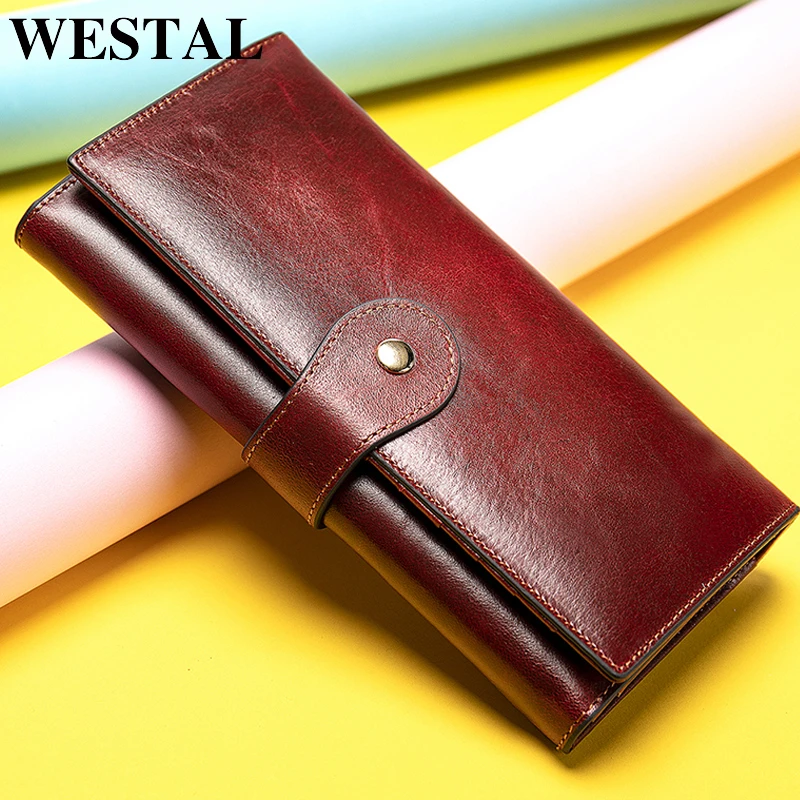 Westal Women's Wallet Luxury Genuine Leather Female Wallet Women's ...