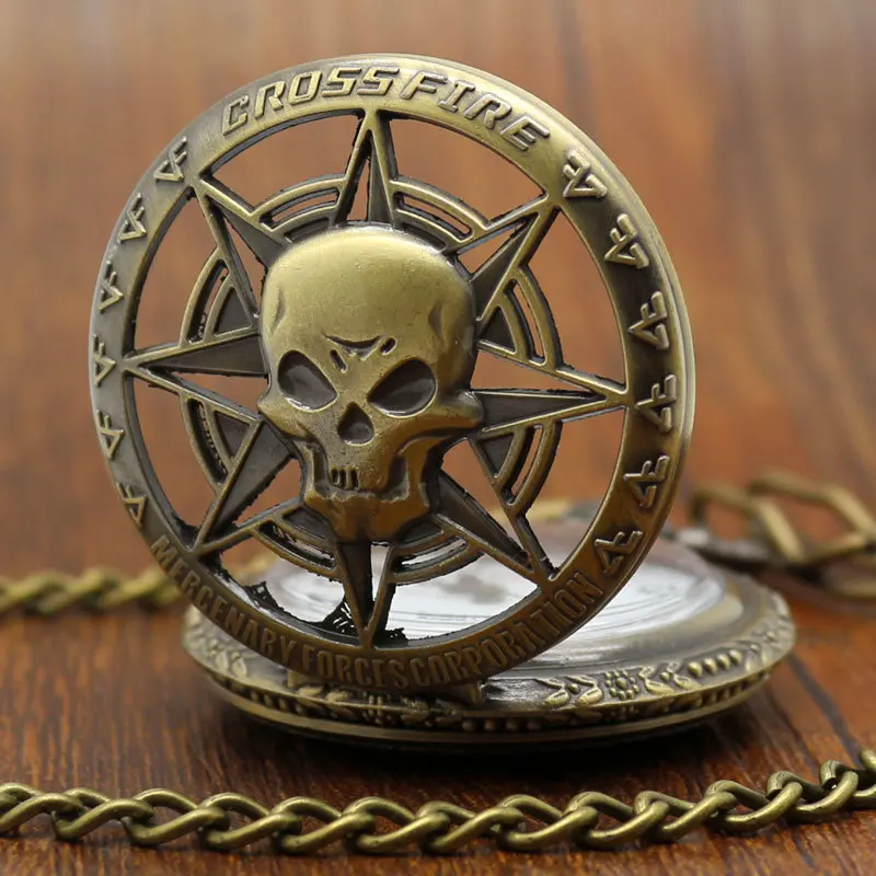 Vintage Bronze Steampunk Hollow Carribean Pirate Skull Head Horror ...