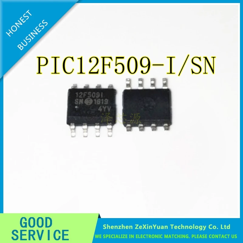 20PCS/LOT PIC12F509 I/SN PIC12F509 12F509I SOP 8 New original-in ...