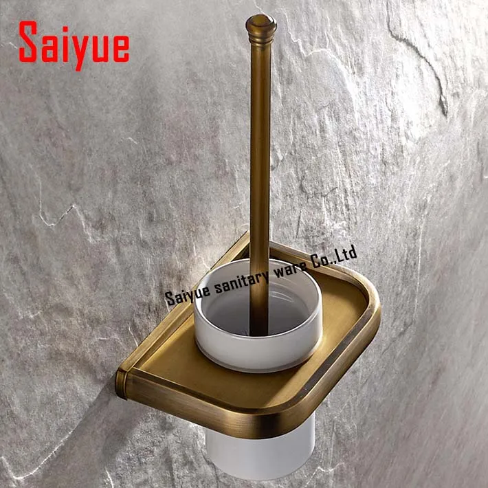 Buy Vintage Antique Brass Toilet Brush Holders Ceramic