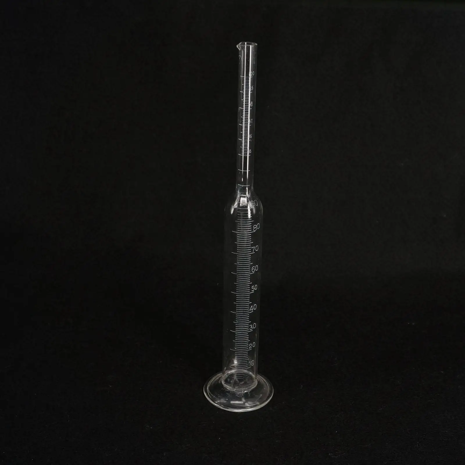 100ml Upper Narrow Neck Lab Glass Graduated Measuring Cylinder Chemical ...
