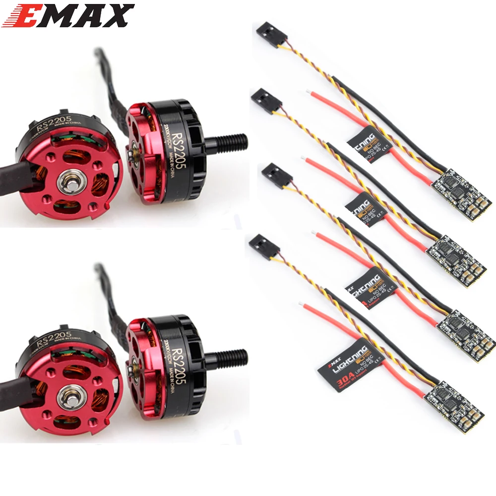 EMAX Motor sin escobillas para Dron de carreras, juego de mini ESC ...