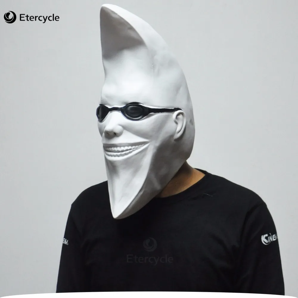 Moon Man Mask Halloween Creepy Latex Party Masks Decorate Adult Cosplay ...