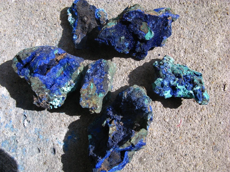 Home Décor Home & Living Rocks & Geodes 171 g Blue Azurite Crystals on ...