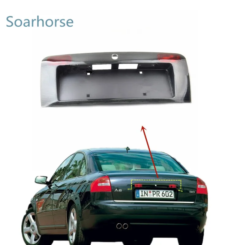For Audi A6 C5 1998 -2004 Rear Back Door License Plate Lights Frame ...
