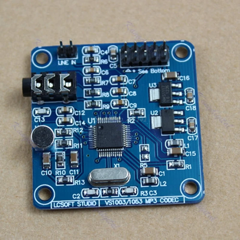 1PC New VS1053 MP3 Module Development Bard (on board recording function ...