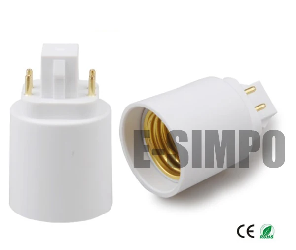 6 Pack G24q ZU E27 adapter, 4 P GX24q zu E26/E27 Lampensockel Konverter ...