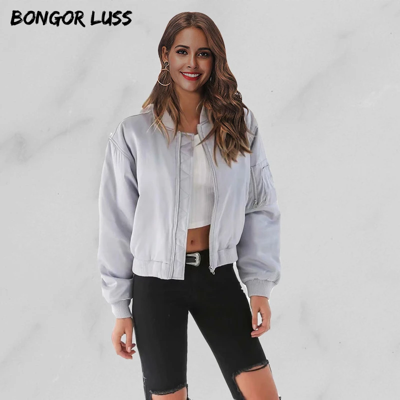 BONGOR LUSS Women Winter Pockets Thick Jacket Casual Streetwear Jacket ...