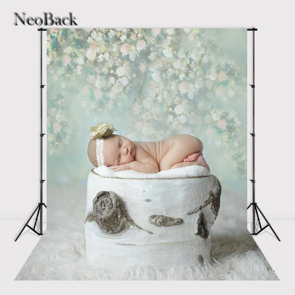 NeoBack 3x5ft 5x7ft green tone vinyl backdrop backgrounds new born baby ...