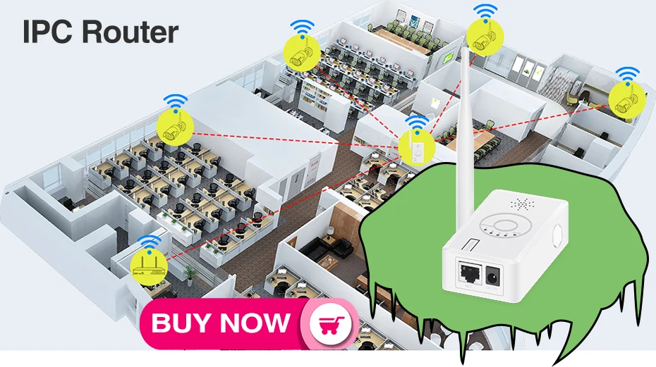 Techege 1080P Беспроводная система видеонаблюдения 4CH HD WiFi NVR ...