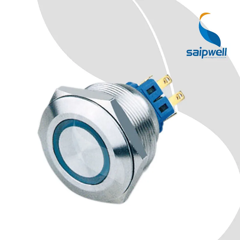 Self Locked Type 28mm Mini Push Button Switch /Flat Shape l Enclosed ...