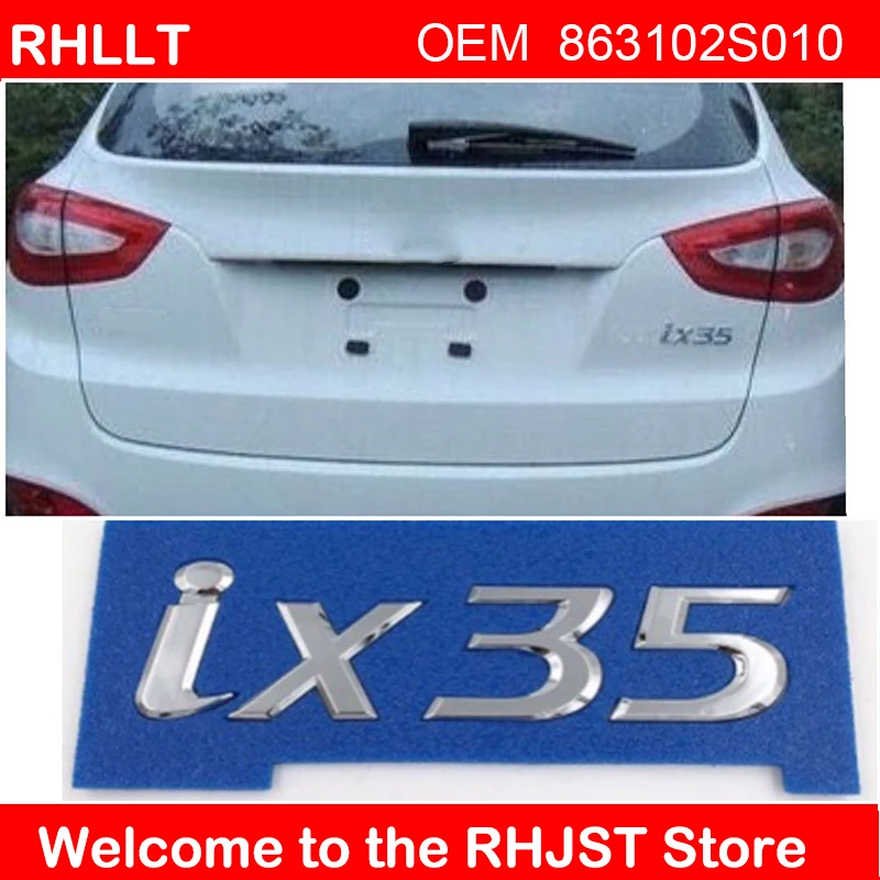 Para ix35 TUCSON IX, emblema de maletero trasero de coche, ABS, la ...
