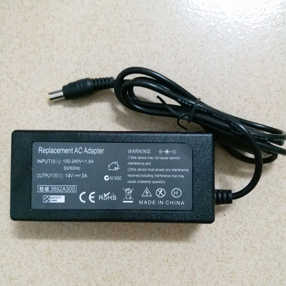 14v 3a Ac Adapter Power For Samsung Led Monitor S24e310 Ls24e310 ...