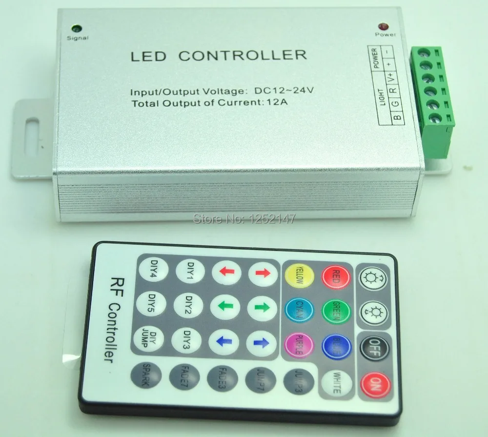 DC12 24V 12A RF 28 key RGB LED Controller with CE,ROHS.also can DIY for ...