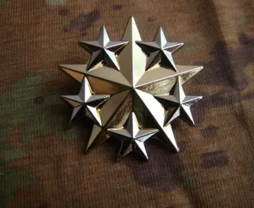 Military Us United States Army Six Star General Rank Meta Hat Badge ...
