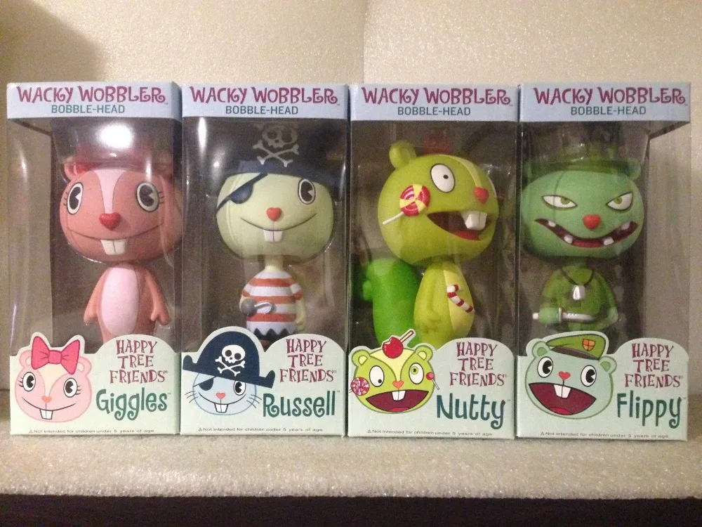 Free Shipping Happy Tree Friends Bobble Head 18CM Pop Movies Figures ...