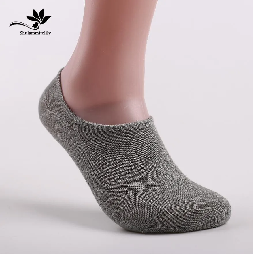 7 pairs/lot men's invisible bamboo fiber cotton Socks gentleman boat ...