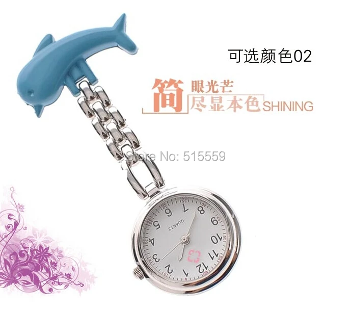 100pcs/lot DHL Free Shipping Mini Dolphin Nurse pocket Watches,Dotor ...