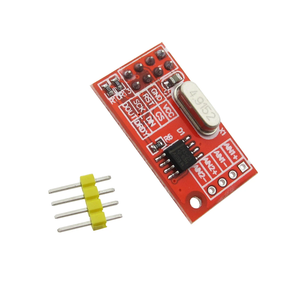 10PCS/LOT AD7705 dual channel 16 bit ADC data acquisition module input ...