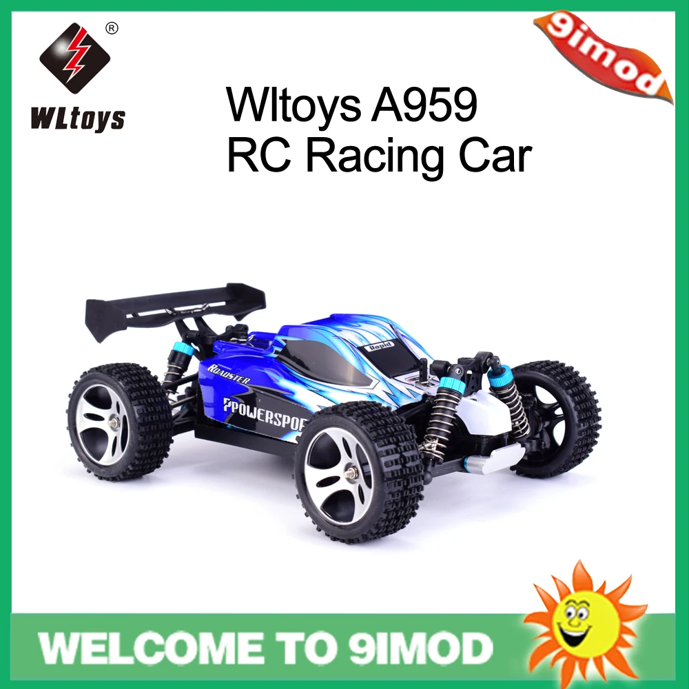 원래 Wltoys A959 2.4G 1/18 4WD 50 km/h RC 레이싱 카 고속 오프로드 RC 카 블루|RC 카 ...