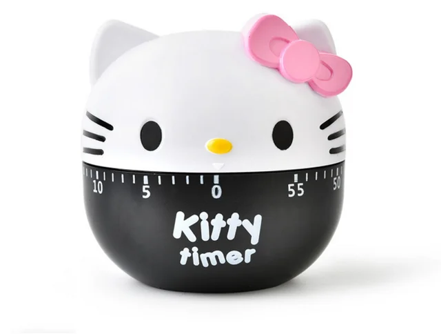 1pc new Cute Cartoon Hello Kitty Kitchen Timer Plastic Countdown Dial ...