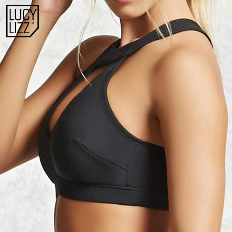 2017 Sexy Hollow Out Sports Bra Top Women Fitness Yoga Bras Backless Gym Padded Sport Top