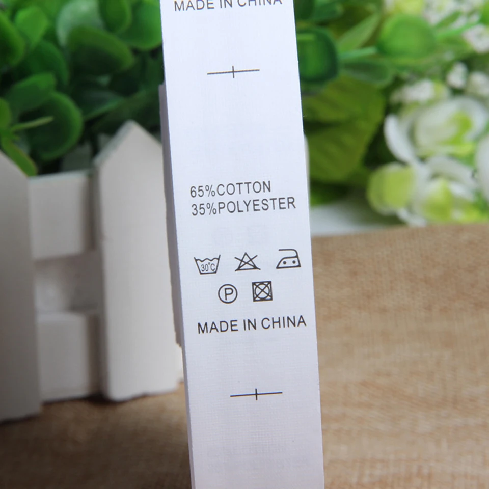 custom design printed care wash label,brand name washable printing ...