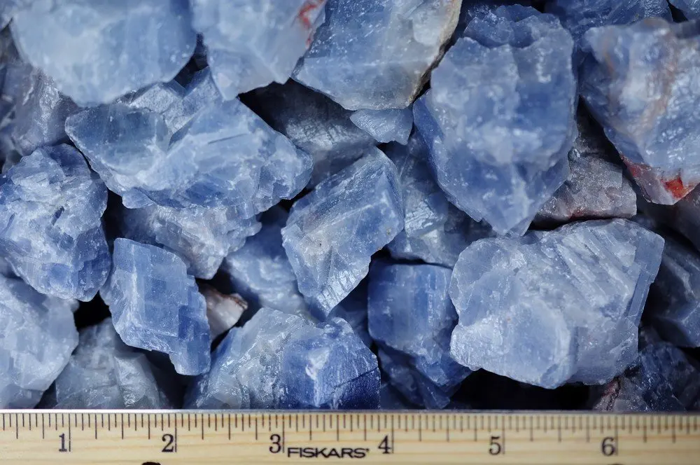 5 lbs "AAA" Grade Blue Calcite Rough (Select Assorted or Specific Color ...