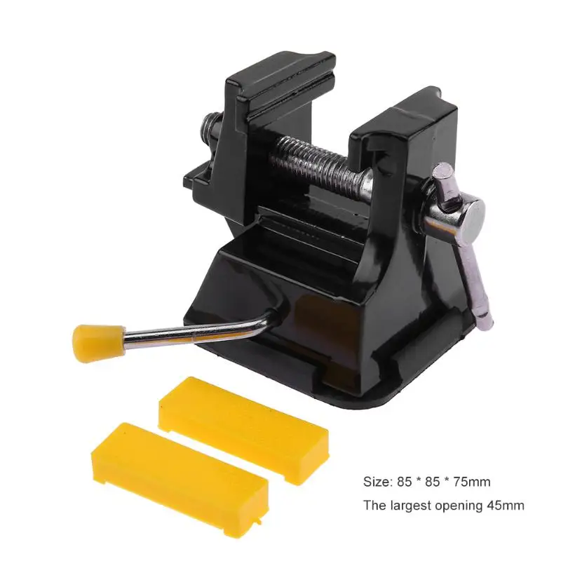 Adjustable Vise Rubber Professional Aluminum Miniature Bench Table Vise ...