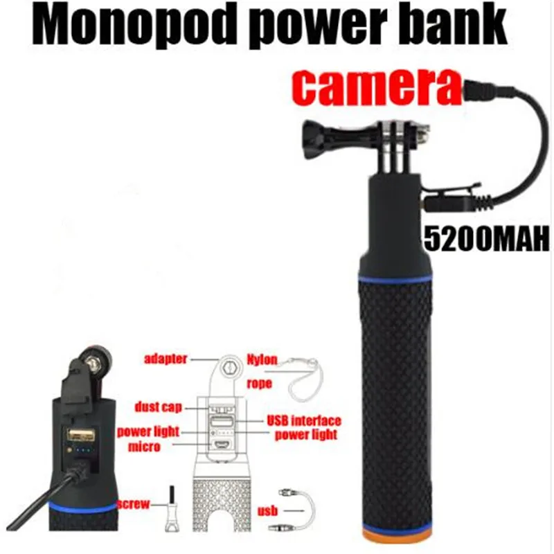 5pcs 2 in 1 Handheld 5200mah Camera Battery Power Bank 21 81cm ...